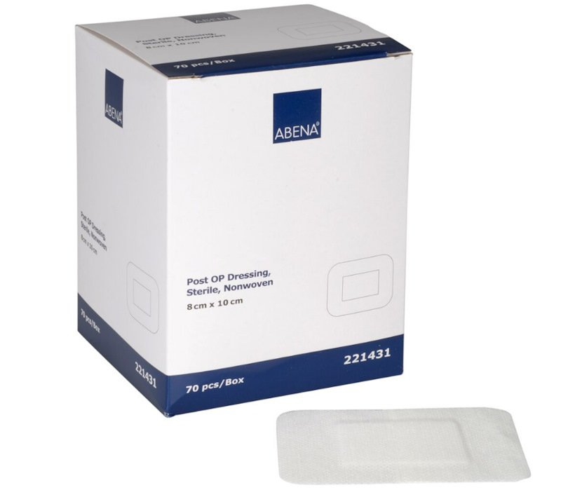 Abena Sterile Post-OP Plaster 8 x 10 cm | Sterile plaster